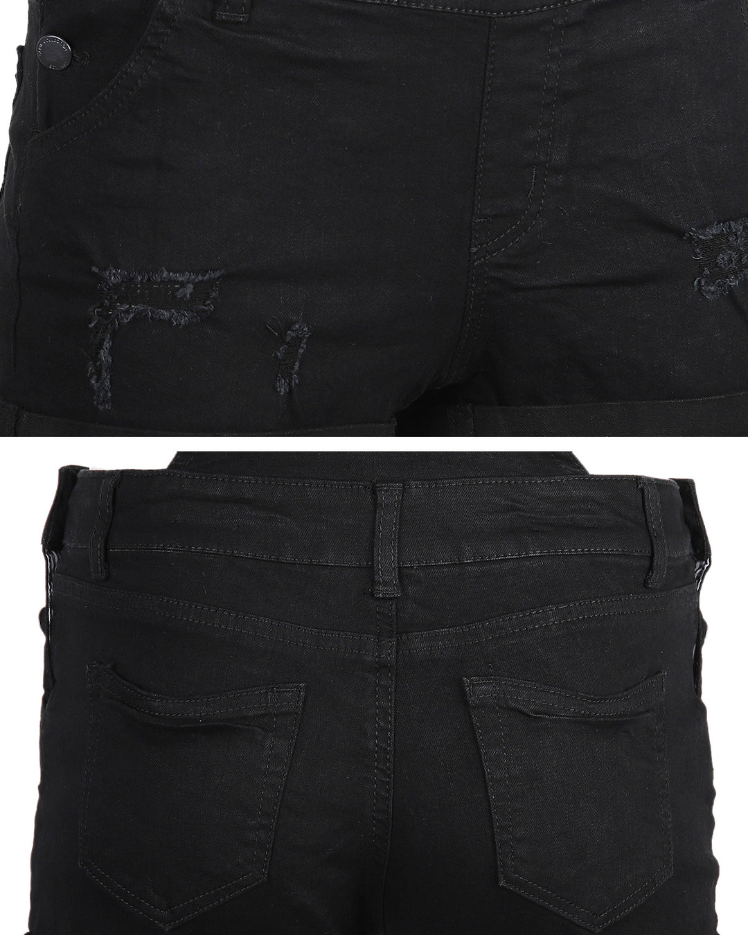 RIPPED DISTRESSED SKINNY STRETCH DENIM OVERALL – ZIMEGO Apparel